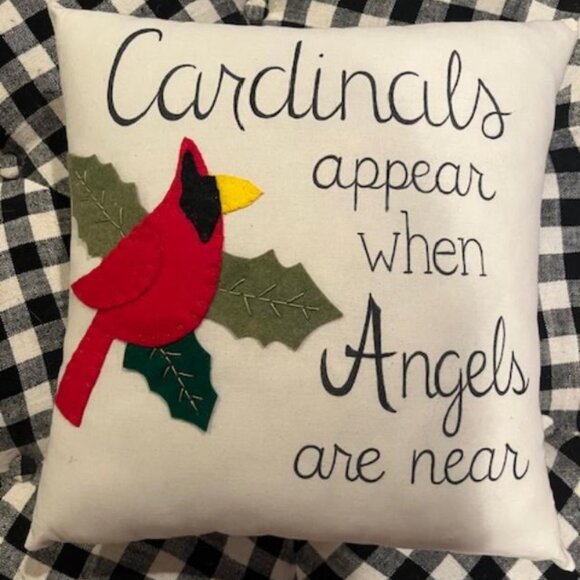 Holiday | Handmade Cardinal Christmas Pillow 17 X17 Handmade | Poshmark